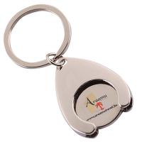 China Hot sale high quality custom design metal trolley token coin keychain packaging box for sale