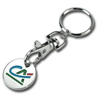 China Europe Token Trolley Coin Keychain Shopping Cart Chip Holder For Souvenir for sale