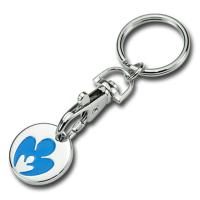 China Europe Token Trolley Coin Keychain Shopping Cart Chip Holder For Souvenir for sale