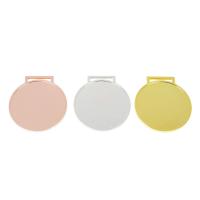 China Hot Sale Cheap Custom Shiny  Plated  Metal Stamping Laser Engraving Blank Medal for sale