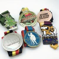 China Cute Led Light Metal Sports Medal Soft Enamel Running Race Christmas Karate Medal for sale