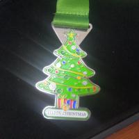 China Cute Led Light Metal Sports Medal Soft Enamel Running Race Christmas Karate Medal for sale