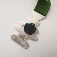 China Cute Led Light Metal Sports Medal Soft Enamel Running Race Christmas Karate Medal for sale
