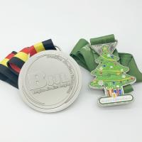 China Cute Led Light Metal Sports Medal Soft Enamel Running Race Christmas Karate Medal for sale