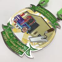 China Custom Hanging Metal Sports Medal Soft Hard Enamel Carnival Medal With Ribbon for sale