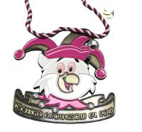 China Metal Halloween Award Medals , Brass Plated Personalized Award Medals Bird Carnival for sale