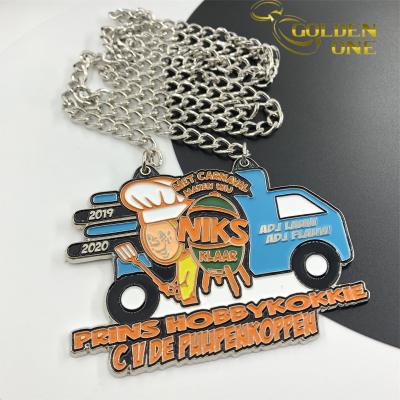 China Hot Sale Design Your Own Logo Gymnastics Medal Hanger Sport Alloy Medaille Carnival Medal With Lanyard for sale
