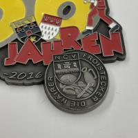 China Wholesale Souvenir Colourful Merriment Carnival Karnevalsorden Medal Manufacturers Medals With Silk Screen Printing Lanyard for sale