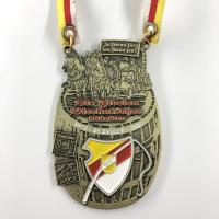 China Wholesale Souvenir Colourful Merriment Carnival Karnevalsorden Medal Manufacturers Medals With Silk Screen Printing Lanyard for sale