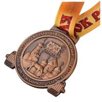 China Final Fantasy Fill In Color Custom Shape Antique Brass Plated Laser Engraving Medal For Gift for sale