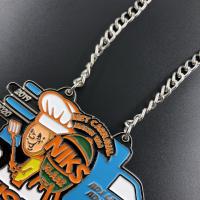 China Truck Car Custom Enamel Medals Zinc Alloy Trophies Medals With Nickel Chain for sale