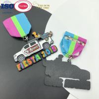 China Truck Car Custom Enamel Medals Zinc Alloy Trophies Medals With Nickel Chain for sale