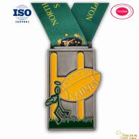 China No Minimum Order Custom Shape Field Hockey Soccer Sports Award Gmilitary Zinc Alloy Medals for sale