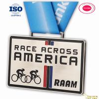 China Fashion Coat Sheep Animal Shape Metal Sports Medal Silver Plated Sand Gold Medal for sale