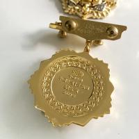 China Wholesale Honor Award High Level Shiny Gold Shiny Nickel Double Plated Metal Epoxy Coating Decoration Medaille Medal for sale