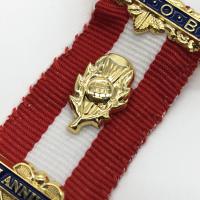 China Association Enamel Miraculous Medal , Custom Catholic Religious Medals With Ribbon for sale