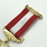 China Association Enamel Miraculous Medal , Custom Catholic Religious Medals With Ribbon for sale