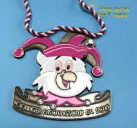 China Filling Color Silver Metal Sports Medal Custom School Carnival Wearable With Diamond for sale