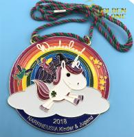 China Fashion Soft Enamel Black Nick Karnevalsorden Gold Plated Medal Funny Zinc Alloy Casting Medals for sale