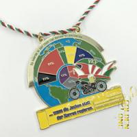 China Blank Zinc Alloy Marathon Run Snowflake Shape Sports Soft Enamel Medal With Ribbon for sale