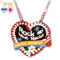 China High  Quality Product Heart Shape Creative Sublimation Blank Trophies Medallion Zinc Alloy Carnival Medal for sale