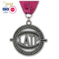 China Custom Gymnastics Award Medal Ribbons Graduation Zinc Alloy Carnival Medallions for sale