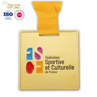 China Silver Plated Custom Gymnastics Medals , Exclusive Zinc Alloy Karate Bronze Medal for sale