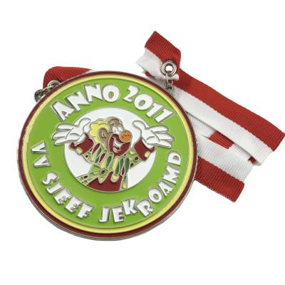 China Circle Custom Metal Sports Medal Gymnastic Award Carnival With Ribbon for sale