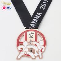 China Hot Sale Product Custom Gold Plated Laser Engraved Gymnastic Award Medal Classical Bronze Marathon Competitions Medals for sale