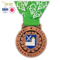 China Hot Sale Product Shiny Gold Plated 3D Soft Enamel Gymnastic Award Medal Sports Medals With Hanger Hooks for sale
