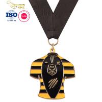 China Hot Sale Product Shiny Gold Plated 3D Soft Enamel Gymnastic Award Medal Sports Medals With Hanger Hooks for sale