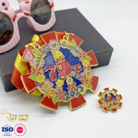 China Wholesale  Blank Running Medal Ribbon Zinc Alloy 3D Gold Silver Award Marathon Carnival Custom Metal Sport Medal for sale