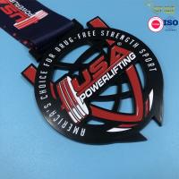 China 3D Custom Wrestling Medals , Karate Engraved Sports Medals With Ribbon for sale