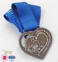China Custom Silver Plating Metal Sports Medal Irregular 2D Spinner Medallion For Souvenir for sale