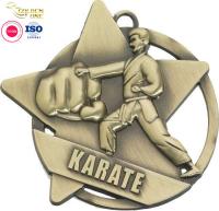 China Manufacturer Custom Shiny Gold Plated Soft Enamel Medallions Laser Logo Judo Metal Zinc Alloy Karate Medal For Honor for sale