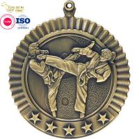 China Manufacturer Custom Shiny Gold Plated Soft Enamel Medallions Laser Logo Judo Metal Zinc Alloy Karate Medal For Honor for sale