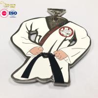 China Wrestling Karate Gold Silver Bronze Medals , Zinc Alloy Custom Medals For Races for sale
