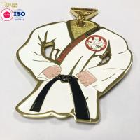 China Wrestling Karate Gold Silver Bronze Medals , Zinc Alloy Custom Medals For Races for sale
