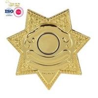 China Hot Sale Custom Design Die Cast Copper Brass Plated Clothes Lapel Pins Shape Zinc Alloy Award Metal Star Badge for sale