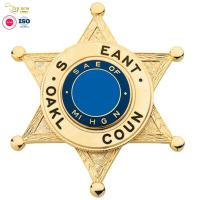 China Soft Enamel Lapel Pin Badge Shiny Metal Zinc Alloy Star For Brooch for sale