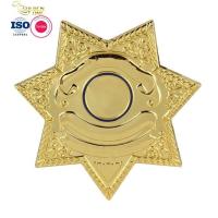 China Star Shape Lapel Pin Badge 3D Figure Emblem Metal Zinc Alloy Soft Enamel for sale