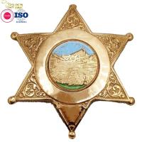 China Star Shape Lapel Pin Badge 3D Figure Emblem Metal Zinc Alloy Soft Enamel for sale