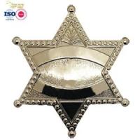 China Star Shape Lapel Pin Badge 3D Figure Emblem Metal Zinc Alloy Soft Enamel for sale