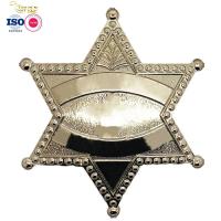 China Hollow Shiny Zinc Alloy Badge 3D Logo Metal Enamel Star Emblem For Honor for sale