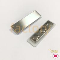 China Gold Plated Name Tag Badge Clothing Custom Made With Safety Pin for sale