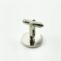 China Blank Metal Cufflink Men Gift Custom Laser Logo Personalised With Box Packaging for sale