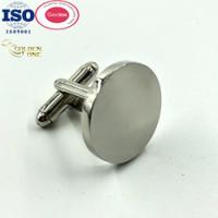 China Blank Metal Cufflink Men Gift Custom Laser Logo Personalised With Box Packaging for sale