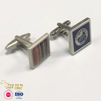 China Shiny Gold Cross Cufflinks  , Shirt Suit CuffLinks Mens Accessories for sale