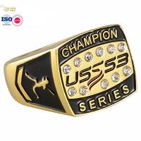 China Personalized Sports Championship Rings Two Tone Finish Jewelry Metal Zinc Alloy for sale
