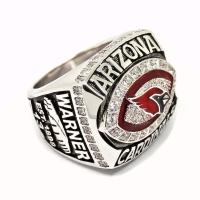 China Soft Enamel Sports Championship Rings Custom Made Shiny Gold Plated for sale
